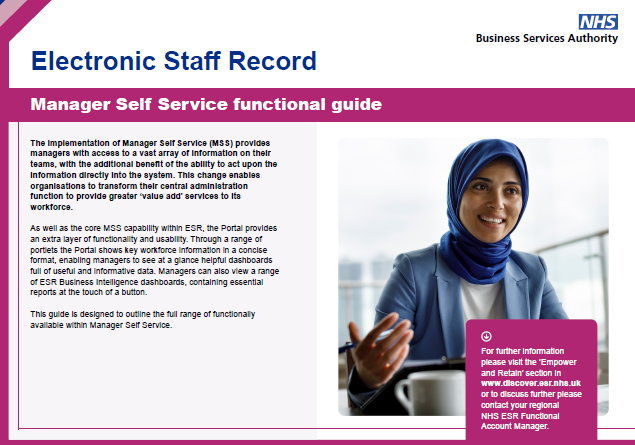 General Overview - ESR Hub - NHS Electronic Staff Record